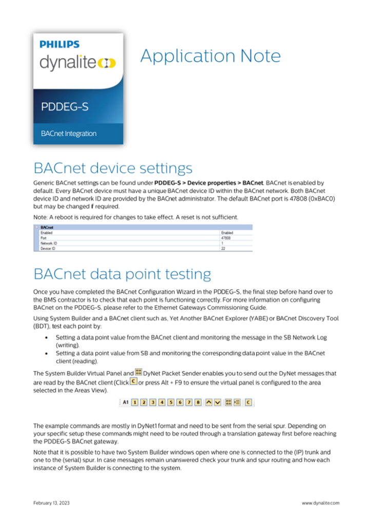 DYN_BACnet_Testing_AN – Philips Dynalite